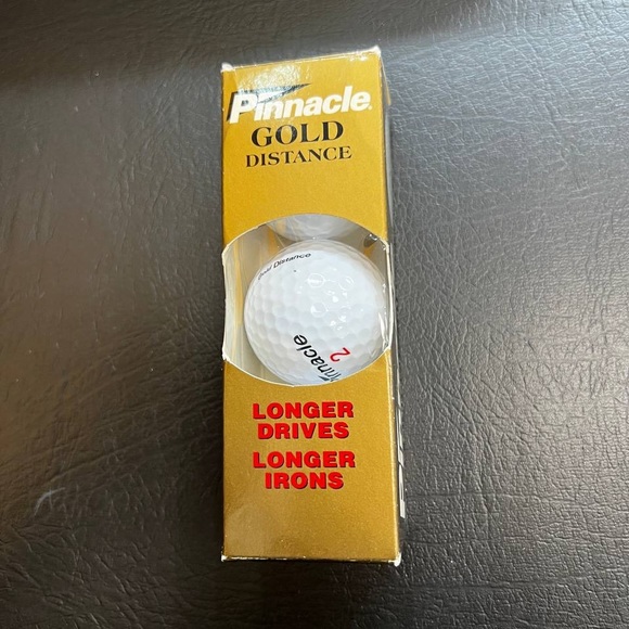Pinnacle | Other | Pinnacle Gold Distance Golf Balls Sleeve 3 Balls New ...